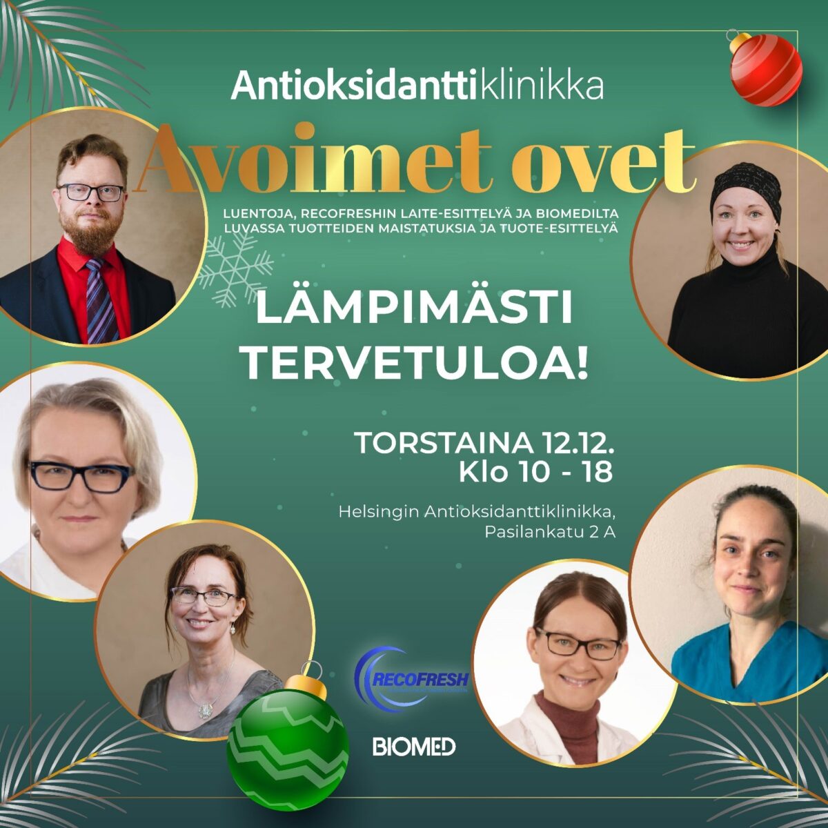 Avoimet ovet Helsingin Antioksidanttiklinikalla! - Antioksidanttiklinikat
